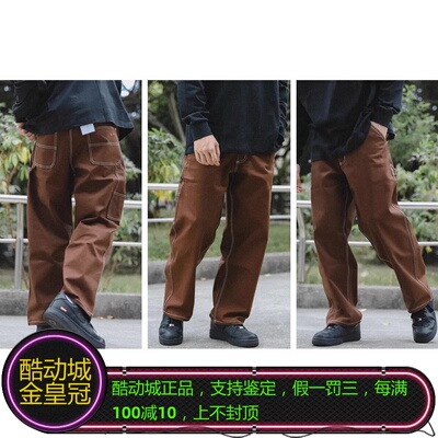 NIKE耐克男子多口袋工作裤工装裤伐木裤直筒机能长裤 FB7199