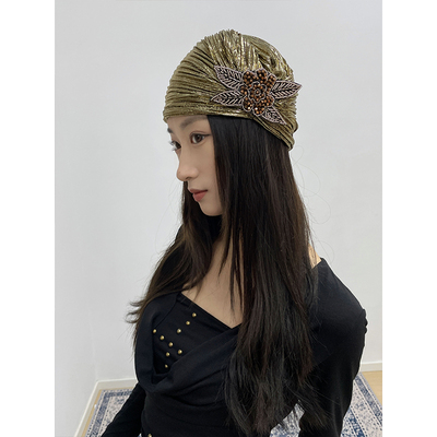 千禧风y2k辣妹花朵帽子