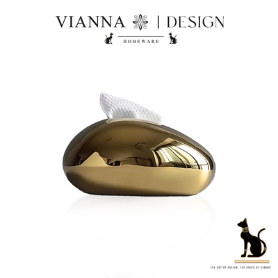 VIANNA高级感客厅茶几陶瓷纸巾盒