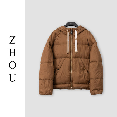 （周哥甄选）咖色羽绒外套-31264