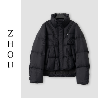 （周哥甄选）黑色羽绒服-32834