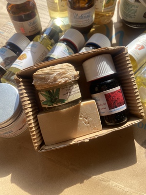 埃及 Nefertari三件套小套盒手工皂面霜精油三个
