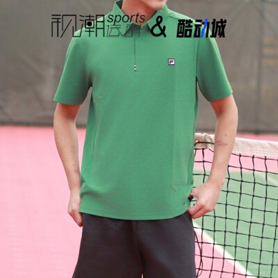 斐乐TENNIS莺飞绿基础简约POLO衫