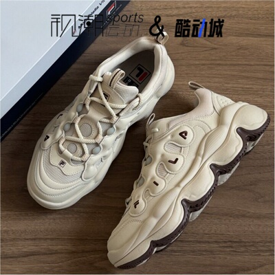 斐乐豌豆鞋白灰色潮流运动休闲鞋