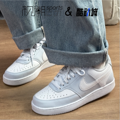 耐克CourtVisionlow灰白板鞋