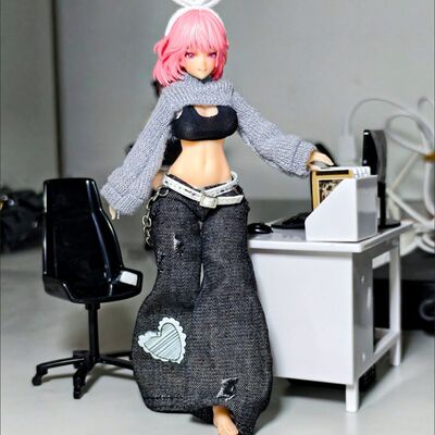 一万次出逃计划娃衣狼套装12bjd机娘艾琳阿巳3.0外出帅气女孩