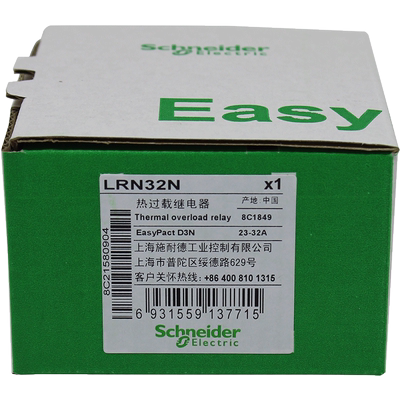 施耐德 LRN32N 热过载保护继电器 代替LRE32N 电流范围23-32A