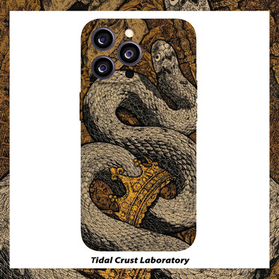 意象画蛇高冷创意高级菲林二合一手机壳适用苹果17nova14华为p70mate60小米15opporen14ovivo荣耀300iPhone16