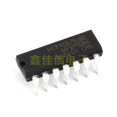 全新原装 HCF4069UBE 逻辑芯片 CMOS 六非门 15V 直插DIP14 现货