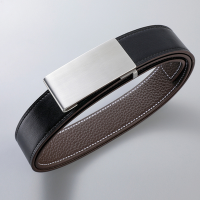 光面荔枝纹简约男士皮带