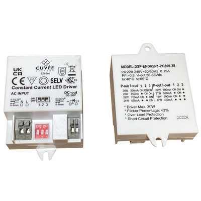 20W 30W迷你内置LED电源EZI-Set Compact Square LED Driver800mA