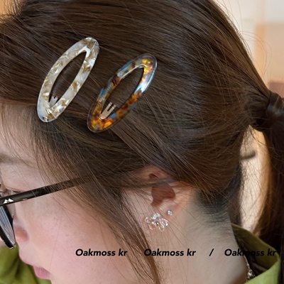 韩系醋酸BB夹扎头发夹子侧边夹女半扎发发夹一字夹后脑勺发卡头饰