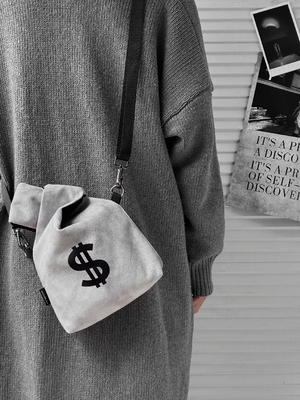 弥与尼money包袋背相机像挽斜挎日式金钱包套结长带门小手袋女