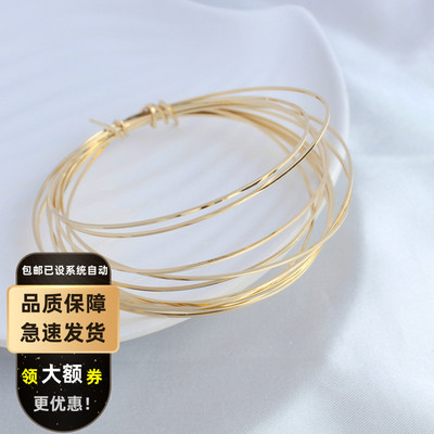 diy14k方形保色手工配件金线