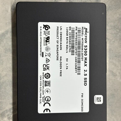 售前询价全新 镁光5300 MAX 120GB