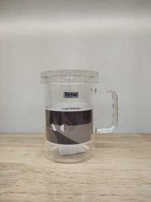 奇高CK-158AC龙杯耐热玻璃三件套茶水分离带盖茶水杯过滤茶杯加厚