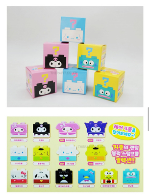 韩国代购正品凯蒂猫melody库洛米可爱 模型圖章印章 盲盒一件