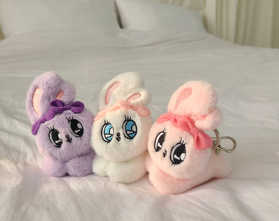 兔子洗面娃娃粉兔公仔掛件