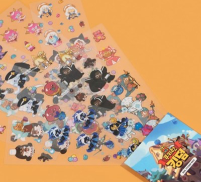 韩国代购跑跑姜饼人cookie run王国周边可爱贴纸一套9张