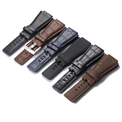 carty皮表带代用 BR 柏莱士BELL ROSS 男 24mm柏莱仕 伯莱仕