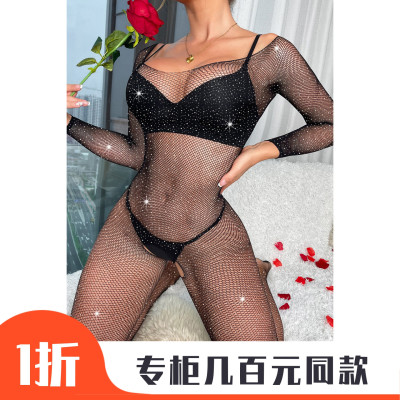 丝袜性感女连体网衣丝袜