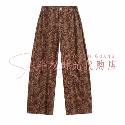 （小魔女）25FWPA11原 2580 印花灯芯绒气球裤 IC*25冬款专柜正品