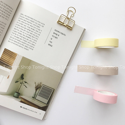 日本纯色手账墙面胶带新品