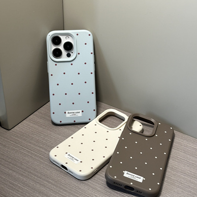 波点硅胶手机壳高级感17pro防摔