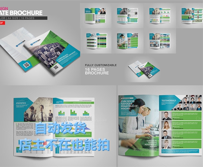 金融商业杂志企业宣传册简介内页装帧排版设计 矢量Indesign素材