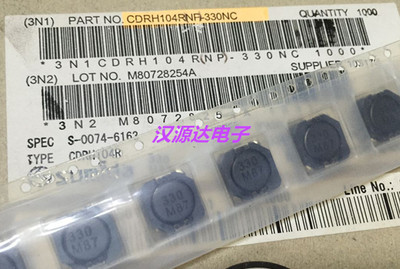 CDRH104RNP-330NC SUMIDA原装功率电感104R-33UH 0.52A 10X10X4MM