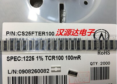 CS25FTER100 贴片4端电流检测电阻 1225 R100 0.1R 1% 3W viking