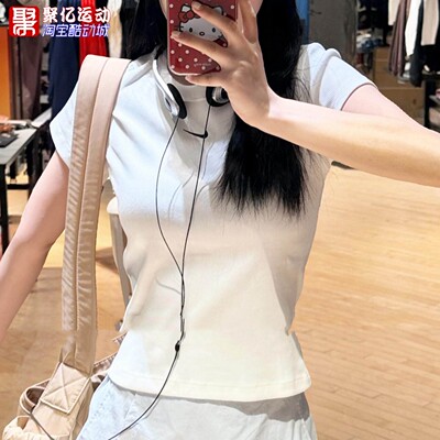 Nike耐克女子2026新款针织运动休闲短袖修身T恤衫 HV4995-133-010