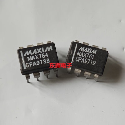直插IC MAX761CPA MAX764EPA DC- DC逆变器芯片 DIP-8 进口拆机