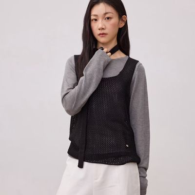 春季新款慵懒风显瘦针织吊带背心