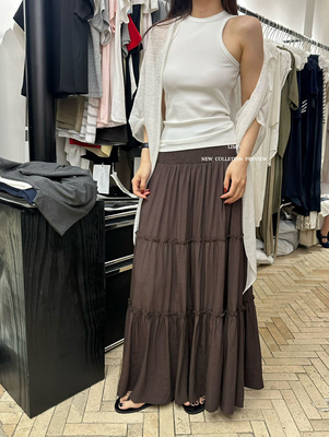 【LIMO】韩系简约时尚通勤百搭显瘦腰部打揽蛋糕半身裙5723