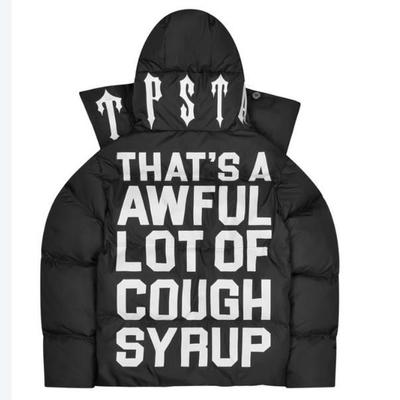 冬季新款美式高街Trapstar羽绒棉服保暖加厚宽松男女同款带帽棉衣