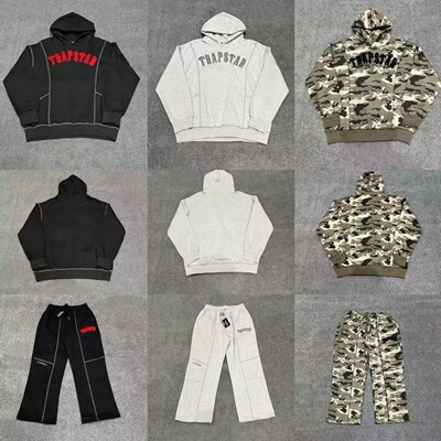 美式街头毛巾刺绣字母拼接卫衣