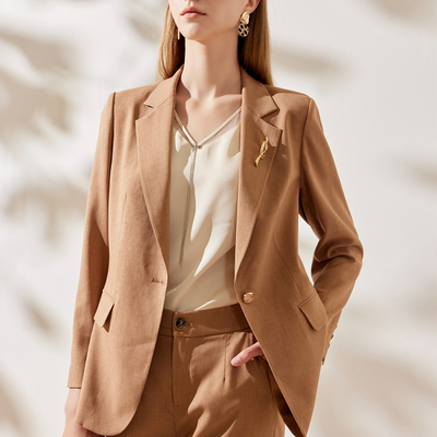 天轩商场同款2025春女新西装外套通勤职业正装上衣高级感TIQW205