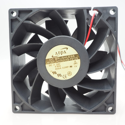 台湾ADDA 9238 9CM AD0924XB-F91DS 24V 0.95A 变频器暴力风扇9cm