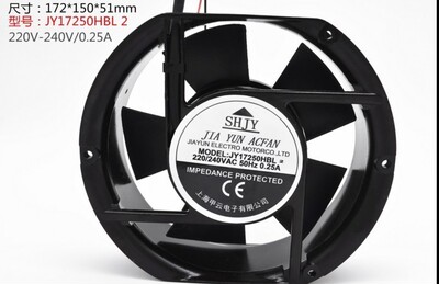 全新上海甲云SHJY JY17250HBL2 220/240V 0.25A铝框散热风扇17251