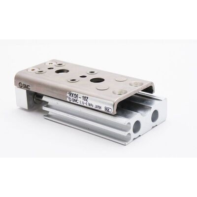 SMC MXQ6-10Z 0.15-0.7MPa Pneumatischer Kompaktschlitten -unu