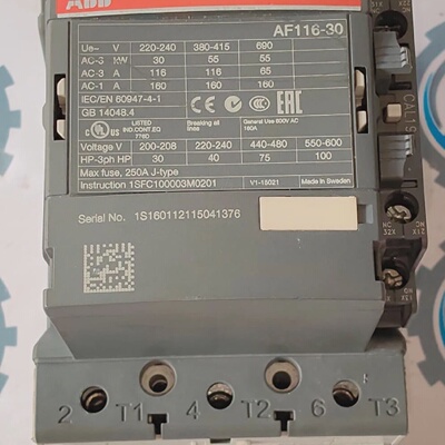 1PC ABB AF11630 Contattore 3P 1SFC100003M0201 2060 VDC
