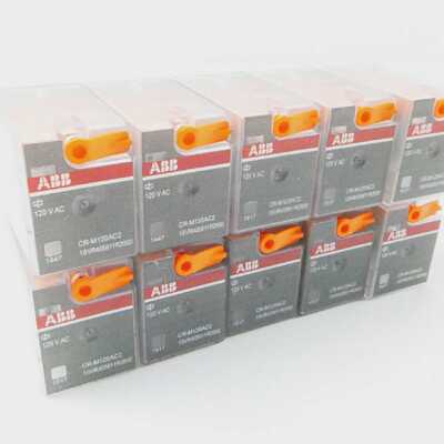 10x ABB CRM120AC2 1SVR405611R2000 120VAC RELAIS  set of 10