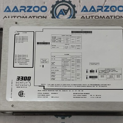 BENTLY NEVADA 33002003010000 MONITOR DUAL DI SPINTA 13532201