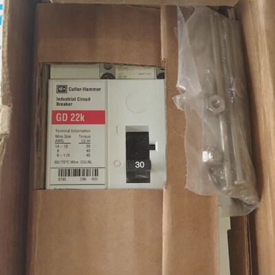 Nuovo Interruttore Industriale Eaton GD 22K 30A 3 Poli GD22K