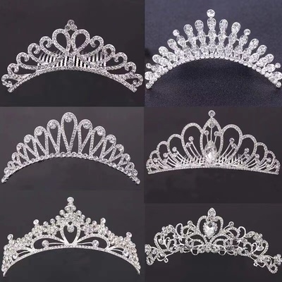 江恋头饰锌合金日韩皇冠厂家实惠