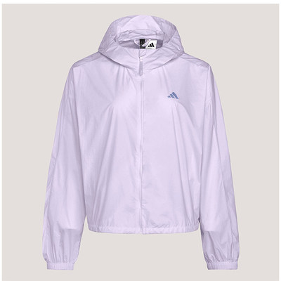 Adidas阿迪达斯拒水凉感运动连帽早春薄外套26夏女梭织夹克KS2863