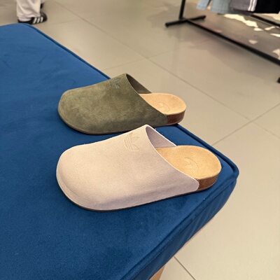 Adidas阿迪达斯三叶草男女夏季新款一脚蹬拖鞋穆勒鞋勃肯鞋IH6907