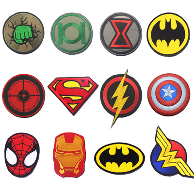 复仇者联盟刺绣臂章背包贴魔术贴