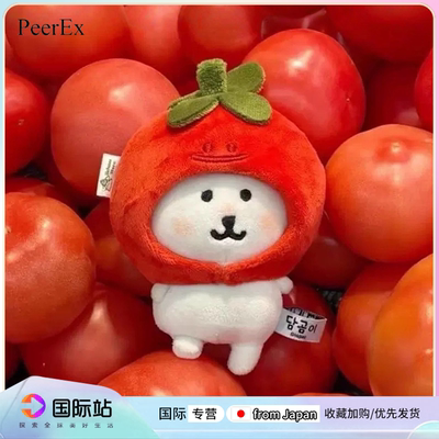 日本PeerEx番茄自嘲熊果头饰自嘲熊娃娃装饰服装毛绒送女生礼物